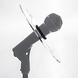 Sound Reflect - Deluxe Series Sound Shield for XLR Mics - Plexiglass - Sound Deflector for Trumpet, Trombone and Saxophone - For Home Practice, Live Performance, Studio (9" Diameter)