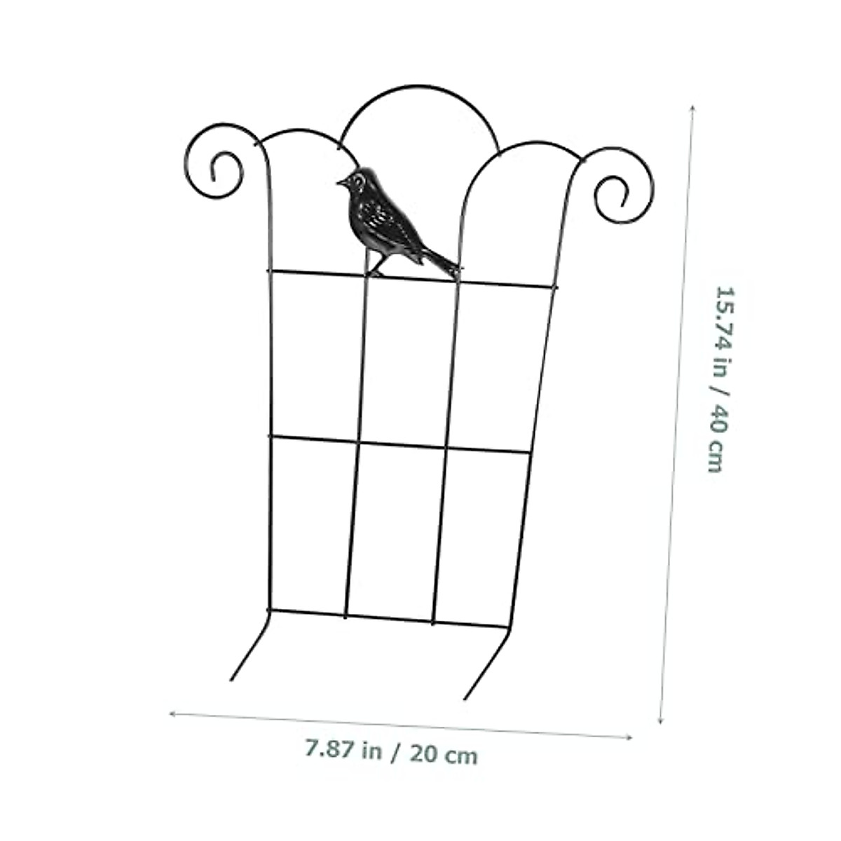 English Cucumbers 5pcs Plant Climbing Frame Orchid Plant Rose Plant Outdoor Fencing Indoor Trellis English Cucumbers Iron Green Plant Support Garden Fencing Plant Stake Support