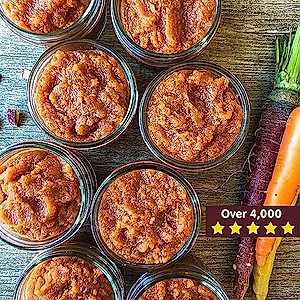 Sage Spoonfuls -12 Pack, 4 oz Baby Food Jars, Glass Baby Food Containers with Lids - Freezer Storage, Leakproof, Reusable Small Glass Baby Food Containers, Microwave & Dishwasher Friendly