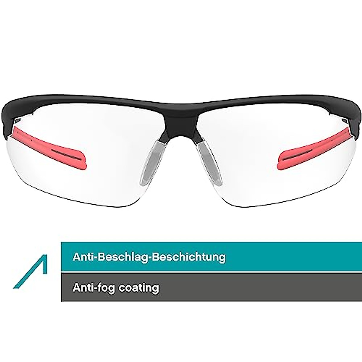 ACE Evo Safety Glasses - Tactical Glasses with Anti-Fog Coating - ANSI Z87.1 - for Work & for Airsoft, Paintball etc.