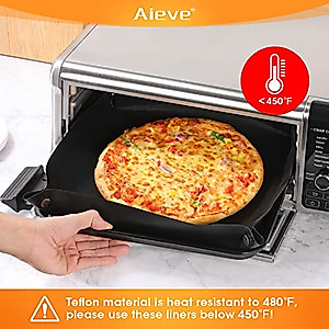 AIEVE Air Fryer Liners for Ninja Air Fryer, 4 Pack Non-stick Reusable Air Fryer Oven Liners Air Fryer Accessories Compatible with Ninja Toaster Oven Flip up Ninja Foodi SP101 SP201 SP301 Air Fry Oven