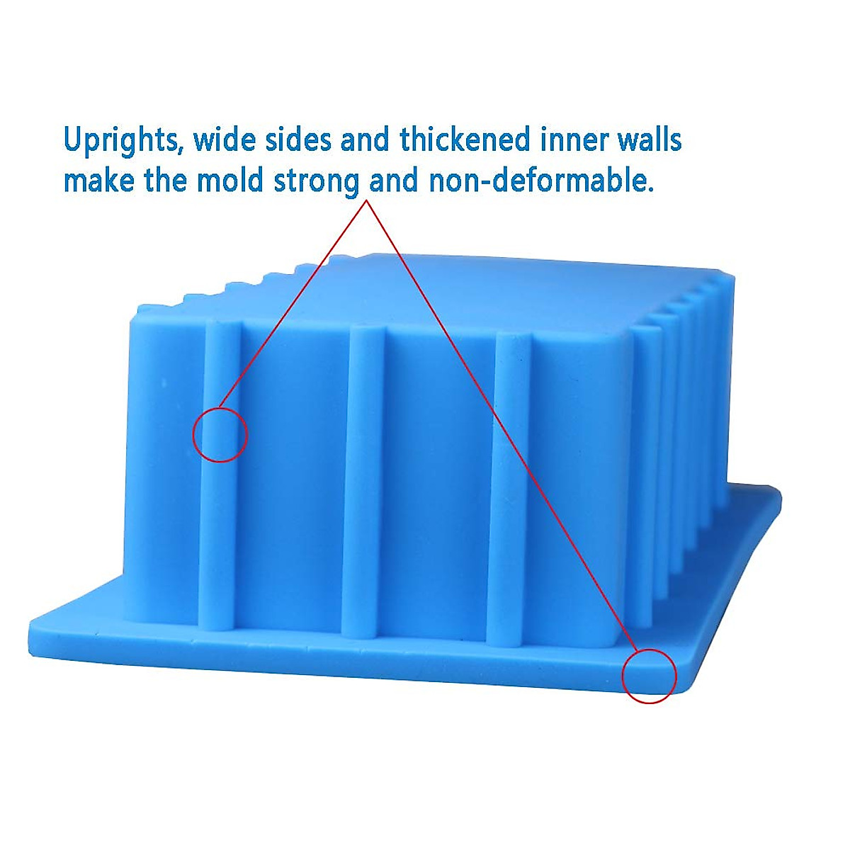 Loaf Soap Making Molds 50oz Silicone Rectangular Mould Supplies for Handmade DIY Soap