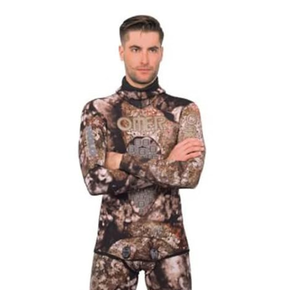 OMER 7mm Holostone Camouflage Spearfishing Wetsuit (X-Large, Jacket)