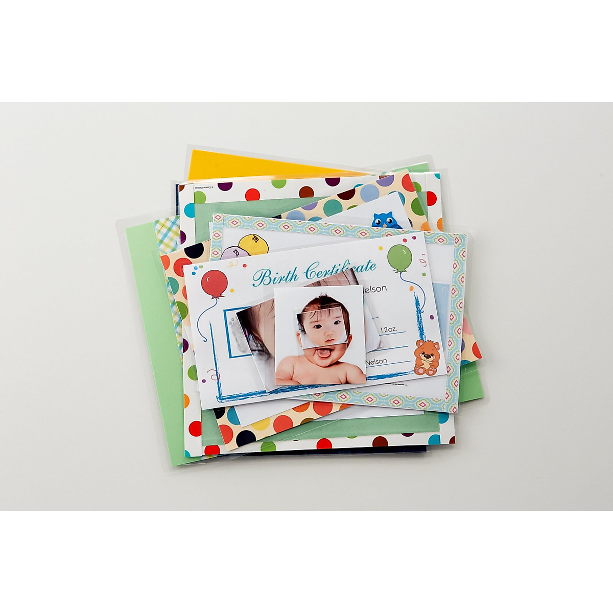 Scotch Self-Sealing Laminating Pouches, 25 Pack, Business Card size (LS851G)