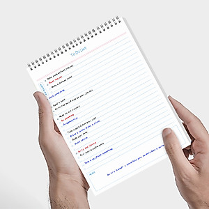 To Do List Notepad Daily Planner Notepad 60 Tear Papers with Checklist, 8 x 11 Inch Work Personal Writing Pad. 2 -pack