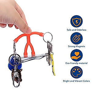 TRYMAG Man Fridge Magnets, 20Pcs Refrigerator Magnets, Funny Magnetic People Mini Flexible Humanoid Colorful Magnetic Toy for Kids, Adults, Whiteboard, Office, School Decoration