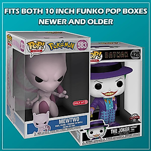 MALKO 10 Inch Funko Pop Protector | Compatible with All Vertical 10" Vinyl Figures Newer & Old | 2 Pack