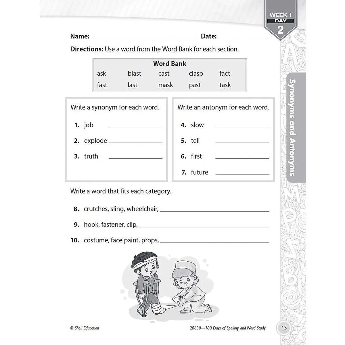 180 Days™: Reading, Vocabulary/Language for 2nd Grade Practice Workbook for Classroom and Home, Cool and Fun Practice Created by Teachers (180 Days of Practice)