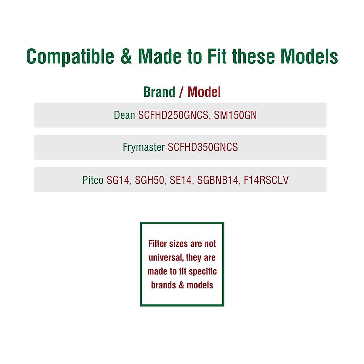 Frymate Commercial Deep Fryer Filter SG14 14“ x 13.5“, Stainless Steel Mesh Skimmer Fryer Strainer, Increase Fryer Oil Lifespan up to 40%
