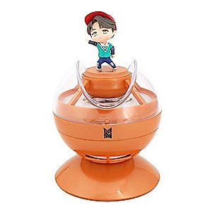 BTS TinyTAN Jimin Air Purifier e-Nano Film Filter with Real-Time Diagnosis 4-Stage LED for Allergies and Pets, Odor and Dust Eliminator for Home Office Desk