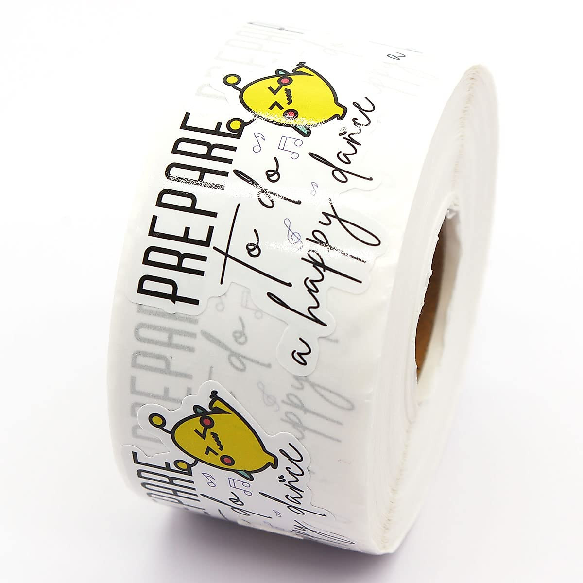 Prepare to Do A Happy Dance Stickers,Thank You Stickers,Handmade Stickers,Small Shop Stickers,Envelopes Stickers for Small Business, Online Retailers,Handmade Goods,500 Labels Per Roll