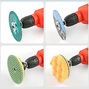 Electric Drill Angle Grinder Connecting Rod Set, Multifunctional Adjustable Rotary Driver Cutter Shaft Accessories Drill Angle Grinder Adapter for Cutting Disc, Polish Disc and Polish Sponge (2 Set)