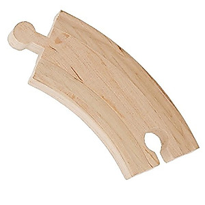 Wooden Train Track 52 Piece Set - 18 Feet Of Track Expansion And 5 Distinct Pieces - 100% Compatible with All Major Brands Including Thomas Wooden Railway System - by Right Track Toys, T