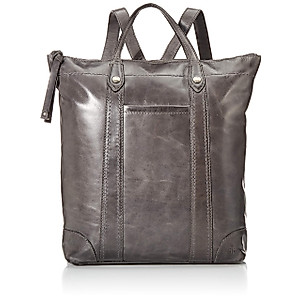 Frye Melissa Tall Zip Backpack, Carbon