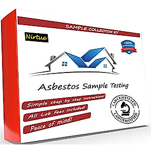 Asbestos Test Kit 1 PK- Includes All Lab Fees - Test Popcorn Ceiling, Tile, Insulation, Adhesive, Mastic, Drywall and Other Materials for Asbestos (72Hr Turnaround)