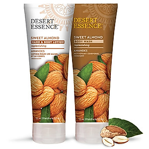 Desert Essence Hand and Body Lotion, Sweet Almond, 8 oz