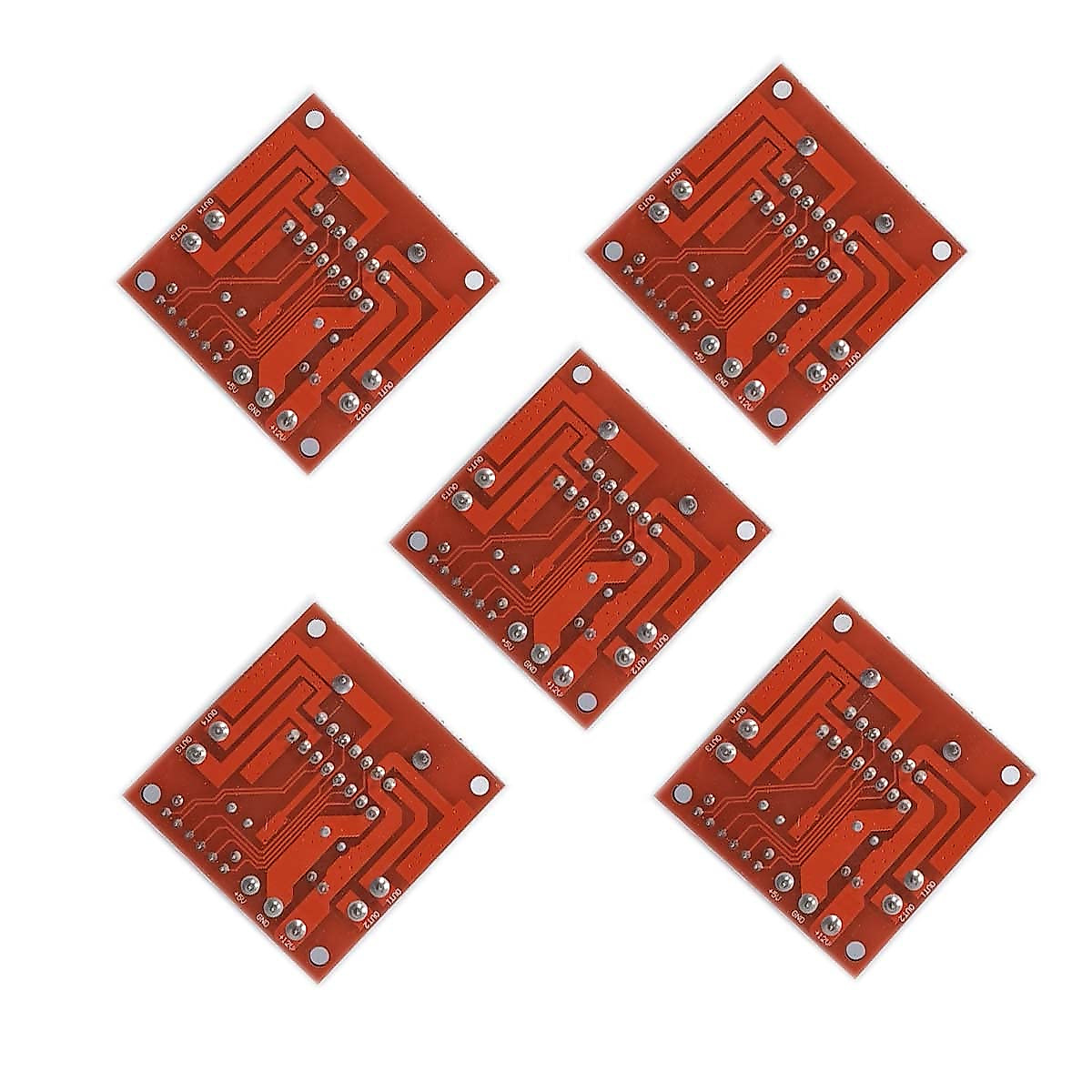 Kiro&Seeu 5PCS L298N Motor Drive Controller Board Module Dual H Bridge DC Stepper Motor Compatible with Ar-duino Electric Projects Smart Car UNO MEGA R3 Mega2560 (298N-MD-5pcs)