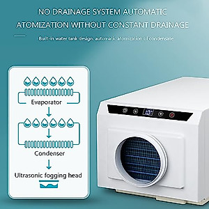 Portable Camping Air Conditioner, 4436BTU Outdoor Utility Portable Air Conditioner and Dehumidifier Low Noise (38dB) with Smart Control and Panel Control,Wire control