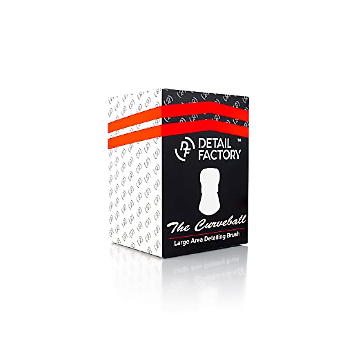 Detail Factory - Curveball XL Synthetic Brush - Ultra Soft Bristles, Comes with Storage Rack, Covers Large Area Inside or Outside Vehicles, Red