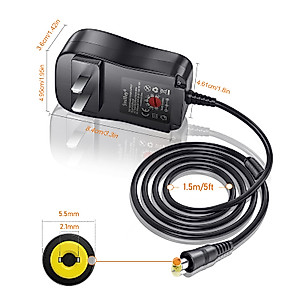 SoulBay 36W Universal AC Adapter 3V 4.5V 5V 6V 7.5V 9V 12V Multi Voltage Switching DC Power Supply Transformer with 8 Adapters for Household Electronics, 3000mA Max