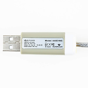 Title: MyVolts Revolt 2 x AAA Battery Eliminator Compatible with Teenage Engineering Pocket Operator Synth, with Ripcord USB Power Cable - Power from Any USB Port