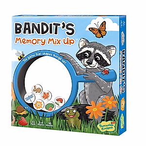 Peaceable Kingdom Bandit’s Memory Mix-Up - Memory Game for Kids - Great for Single Players, Big & Small Groups - Ages 3 & up