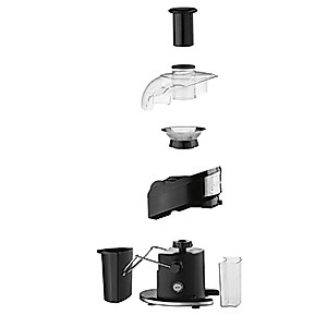 Cuisinart CJE-500 Compact Juice Extractor Black, 11.5 x 11.8 x 14.2 Inch