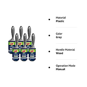 Scotch-Brite 50% Stickier Lint Roller, Works Great On Pet Hair, 6 Rollers, 48 Sheets per Roller, 288 Sheets Total (Packaging may vary)