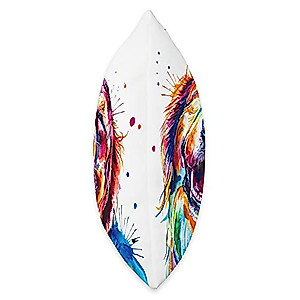 Weekday Best Smiling Golden Retriever Throw Pillow, 18x18, Multicolor