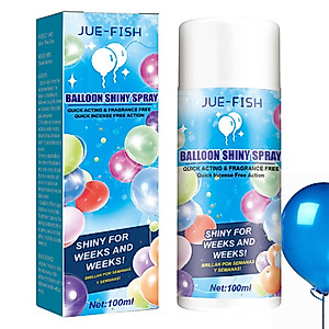 Balloon High Shine Spray for Latex Balloons | Aerosol Balloon Spray,Balloon Spray Shine for an Elegant Hi Gloss Finish in Minutes,Ultra Shiny Glow Spray Party Decoration and Enhancer Shimmer Effect
