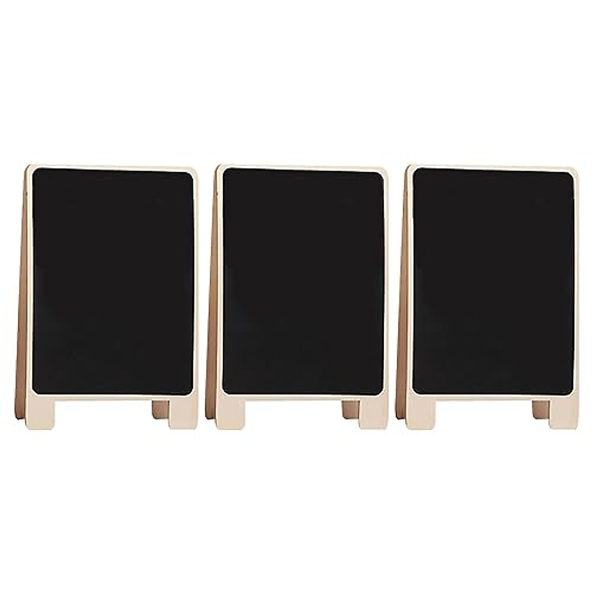 3pcs Message Board Wooden Memo Boards Wooden Display Boards Wooden Wooden Billborads Wooden Blackborads Wooden Writing Boards Standing Blackboards Wooden Writing Borads