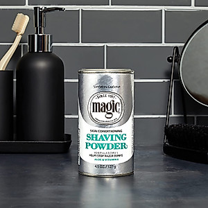 Magic Platinum Shaving Powder 4.5 oz. Skin Conditioning - 6 Pack