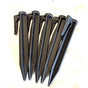 EMBerg (100 Count) Plastic Boundary Wire Stakes Lawn Pegs Landscape Staples for Robomow Mower, Husqvarna Automower, Worx Landroid, Pet Fence, for use in Garden Lawn Fence