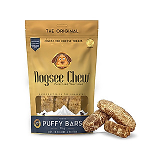 DOGSEE CHEW Puffy Bars | 100% Natural Himalayan Yak Chews | Helps Fight Plaque and Tartar | Maintains a Healthy Coat and Shiny Fur | Ideal for Dogs of All Ages and Breed - 0.15 lb