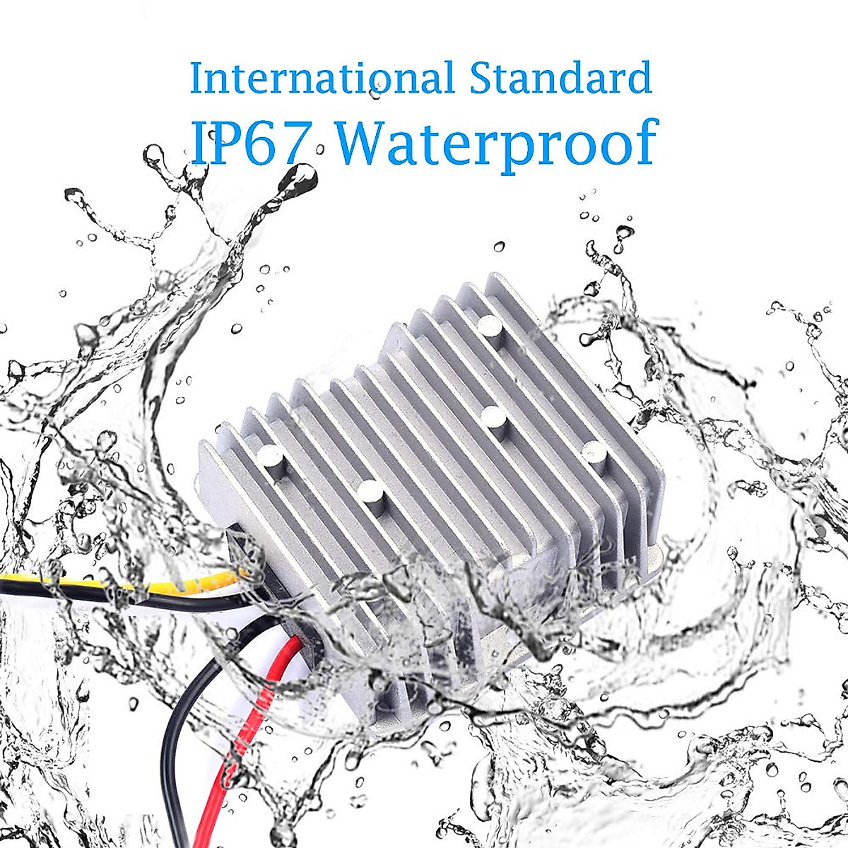 Car Voltage Stabilizer, DC 12V Regulator 12V Surge Protector 144W Heavy Duty for Car Battery Auto Truck Vehicle Boat Motor Solar System Protection (DC 10-36V Input, DC 12V Output)