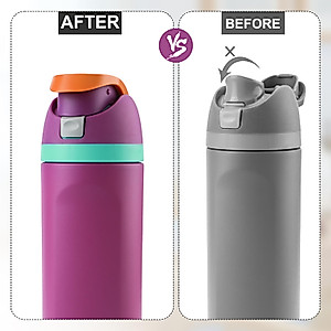 PEUTIER 2pcs Replacement Button Compatible with Owala FreeSip 24oz 32oz, BPA-Free Water Bottle Lid Mouth Push Button Switch Replacement Parts for Owala 16/19/24/32/40oz Bottle Accessories, Grey