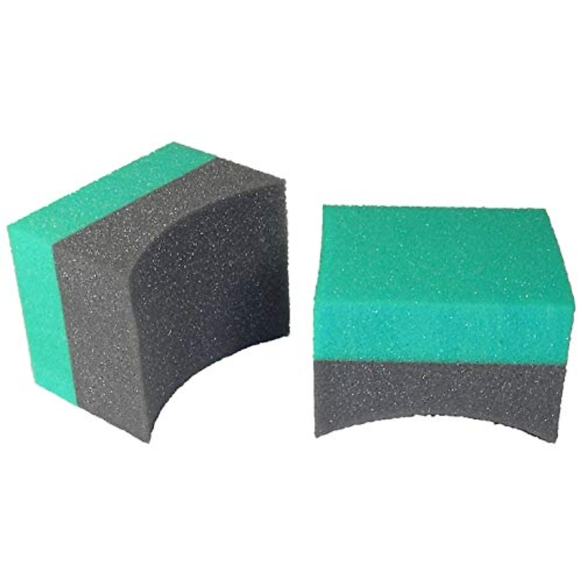 Tire Dressing Applicator Double Wide Curved Foam Sponge (12 Pack)