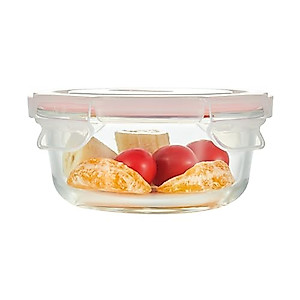 DASAAN 24-Piece Glass Food Storage Containers Set with Airtight lid, Glass Meal Prep Containers, Easy Stack Containers, Durable Glass Container-From Fridge directly to Oven and Dishwasher Safe (Pink)