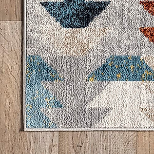 nuLOOM Allegra Southwestern Machine Washable Area Rug, 8' x 10', Multi