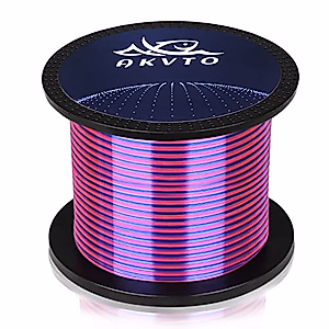 AKvto Premium Color Monofilament Fishing Line - Strong Abrasion Resistant Fishing Line, 30lb Catfish Line, Nylon Material Fish Wire - 300 Yards Tested for Freshwater and Saltwater Fishing