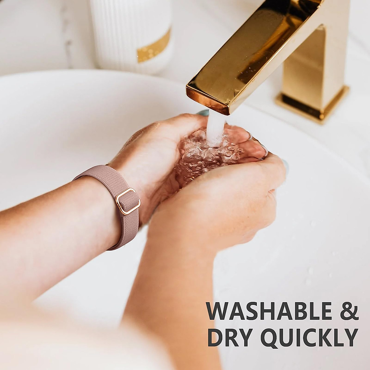 GEAK 2Pcs Elastic Bands Compatible with Samsung Galaxy Watch 7 40mm 44mm/Watch 6 5 4 40mm 44mm/Watch 4 Classic 42mm 46mm/Watch 5 Pro 45mm, Stretchy Nylon Solo Loop Strap for Women Men