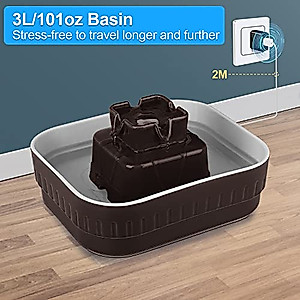 101oz/0.8Gal Ceramic Cat Water Fountain, Kastty Super Quiet Pet Water Fountain, Healthier Than Plastic Pet Fountains, Easy to Clean, with LED Light, 3 Replacement Filters and Pump Clean Tool