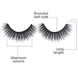 Ardell False Eyelashes Mega Volume 252, 2 packs (4 pairs per pack)