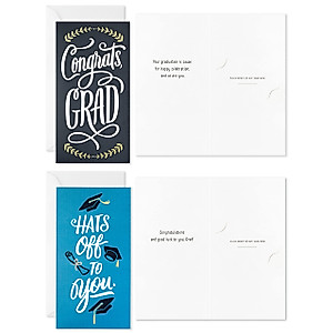 Hallmark Graduation Money Holders or Gift Card Holders Assortment with Envelopes, Hats Off (36 Cards and Envelopes)