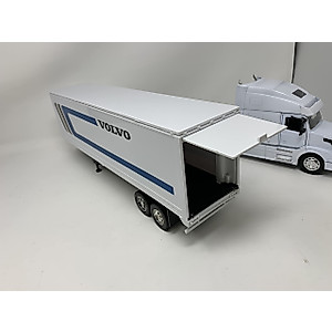 New-Ray Volvo Tractor and Trailer VN-780 1/32 Scale Pre-Built Model Semi Truck White