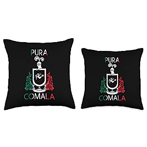 Mexican Pride Camisa Comala Colima Estado De Mexico Escudo Eagle Aguila Throw Pillow, 16x16, Multicolor