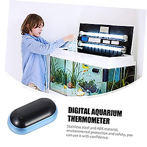 Happyyami Fish Thermometer Indoor Aquarium Thermometer Indoor Thermometer Screen Display Thermometer Digital Measure Tool Water Thermometer Fish Temperature Measure Aquarium Supply