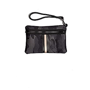 Haute Shore - Greyson Instinct Neoprene Tote Bag, Black Camo W/Gold Strip