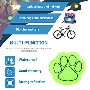 2Pcs Reflective Stickers High-Visibility Reflective Tape Cycling Reflective Stickers Backpack Reflective Stickers Night Safety Sticker Warning Beautification Stickers（Smile）