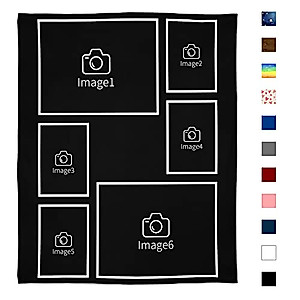 Easycosy Personalized Photo Blankets for Couples Gifts, Custom Picture Throw Blanket for Girlfriend Boyfriend Gifts, Anniversary Birthday 30"x40"